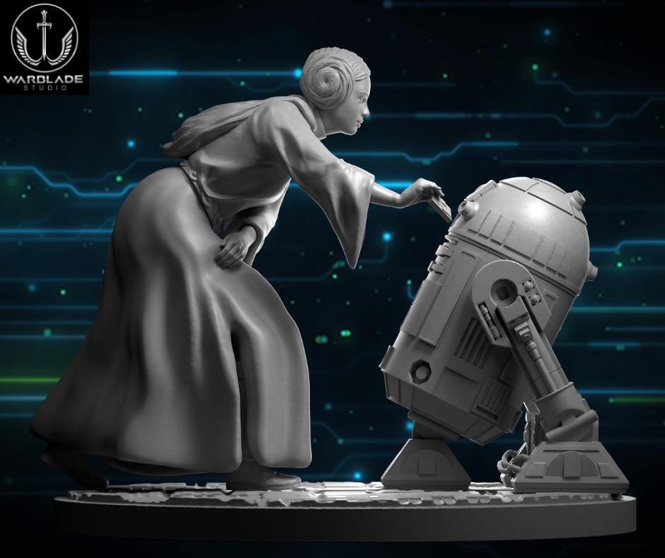 Leia - Fan Art (sculpted by Warblade Studios) – PhalanxPrintingUK